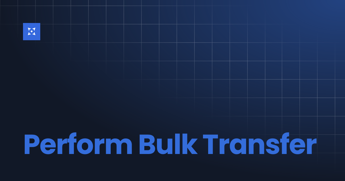 Perform Bulk Transfer | Airpay